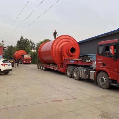 Red Industrial Grinding Ball Mill Machine for Mining Process