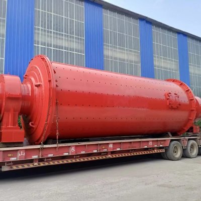 Red Industrial Grinding Ball Mill Machine for Mining Process